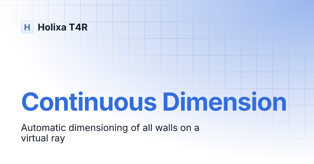 Continuous Dimension | Holixa T4R