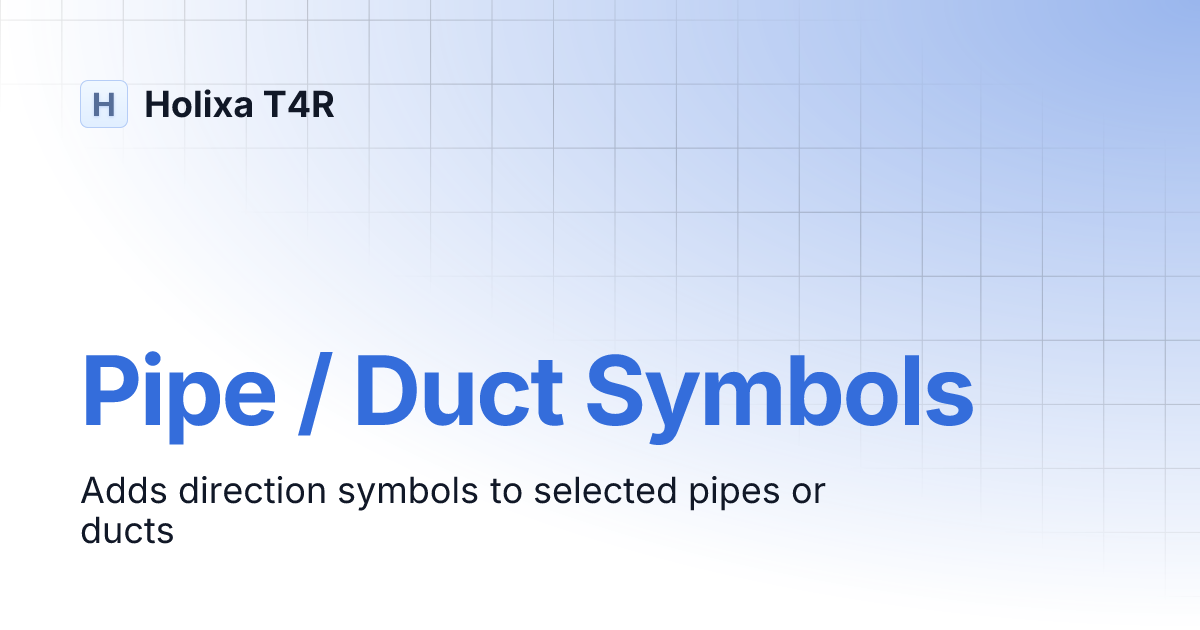 Pipe / Duct Symbols | Holixa T4R